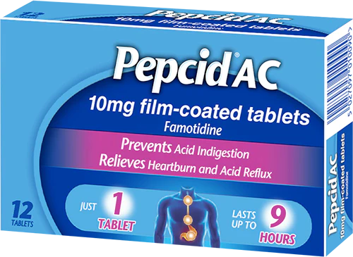 PEPCID AC TABLETS 12 272361 - LeahysPharmacy